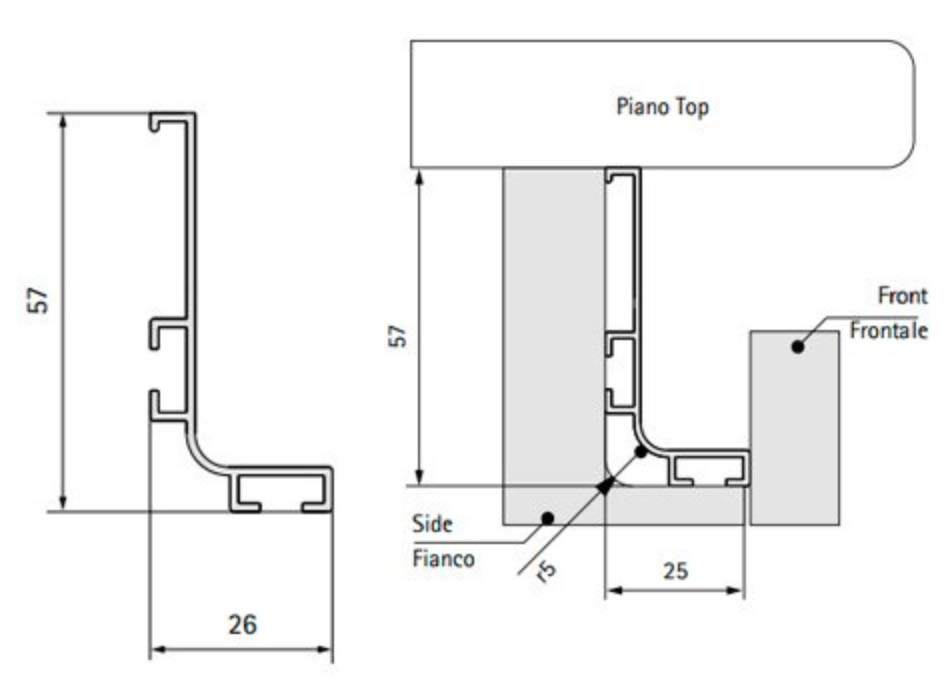 Профіль-ручка Gola L, алюміній, 4.2м | Купити на ТАКТ